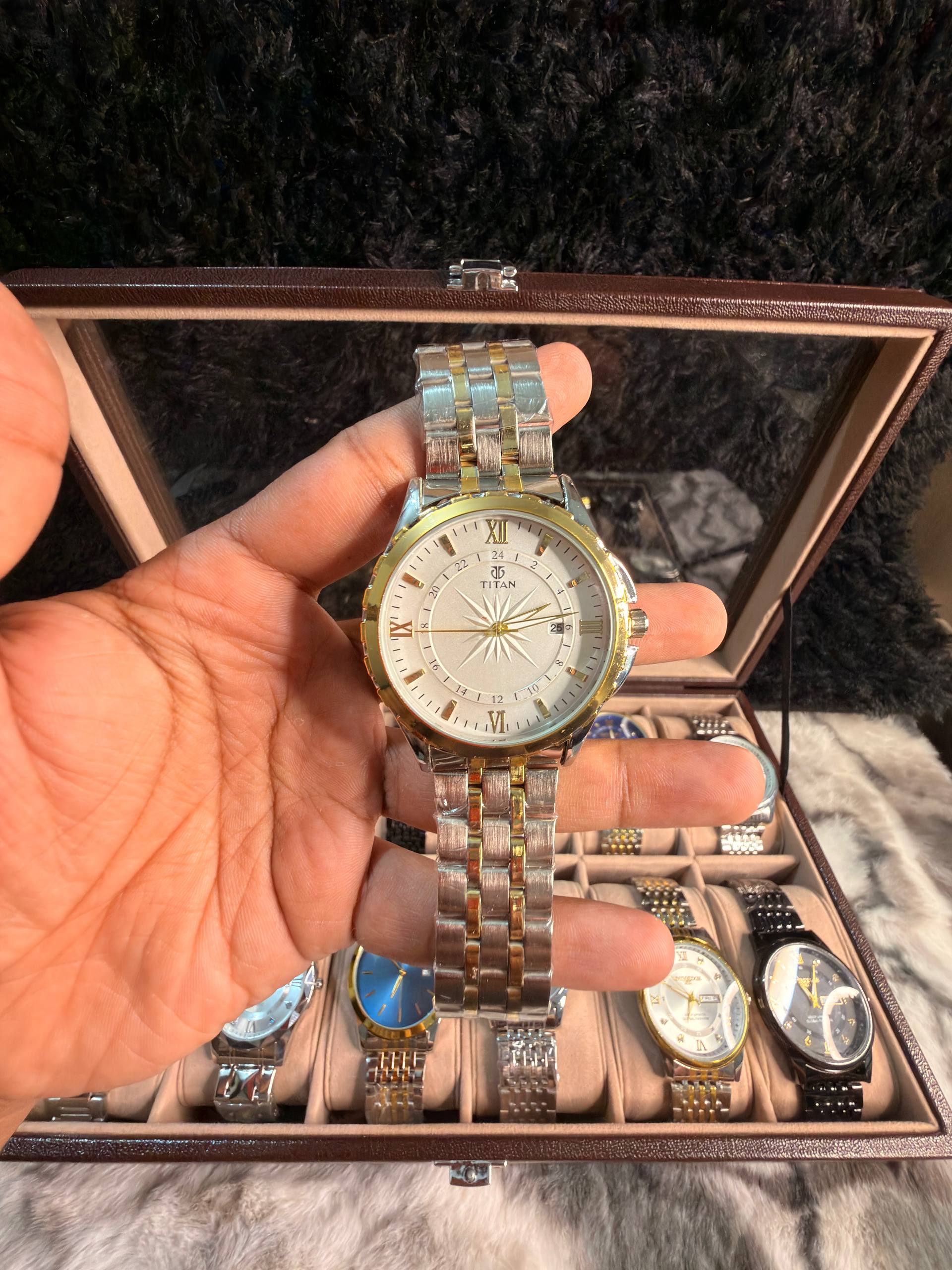 Titan Regalia Sovereign Analog Silver Dial Watch – Classic Design – NAGRAM