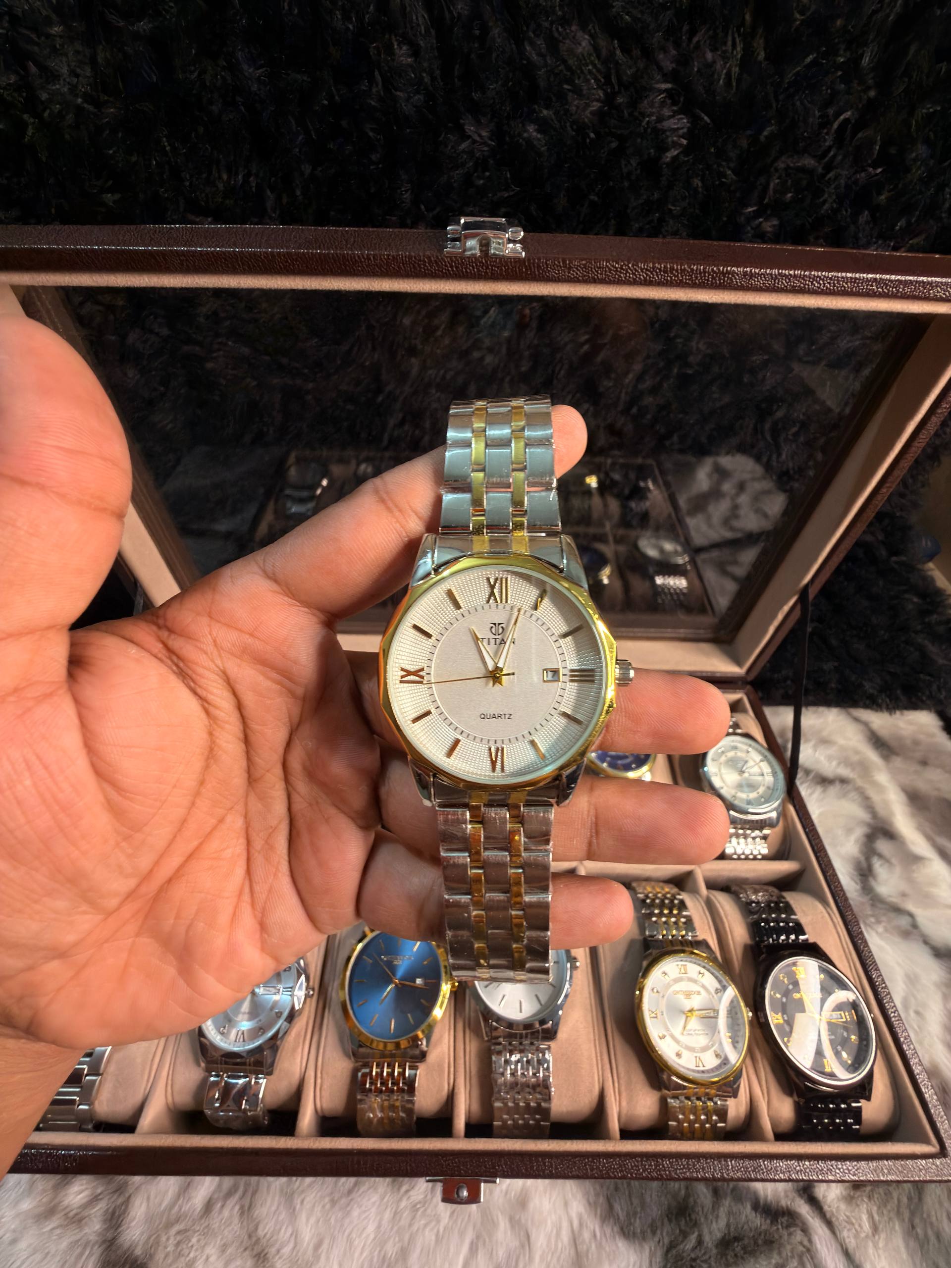 Titan Classic Analog Watch – Stainless Steel Strap, Round Dial – NAGRAM