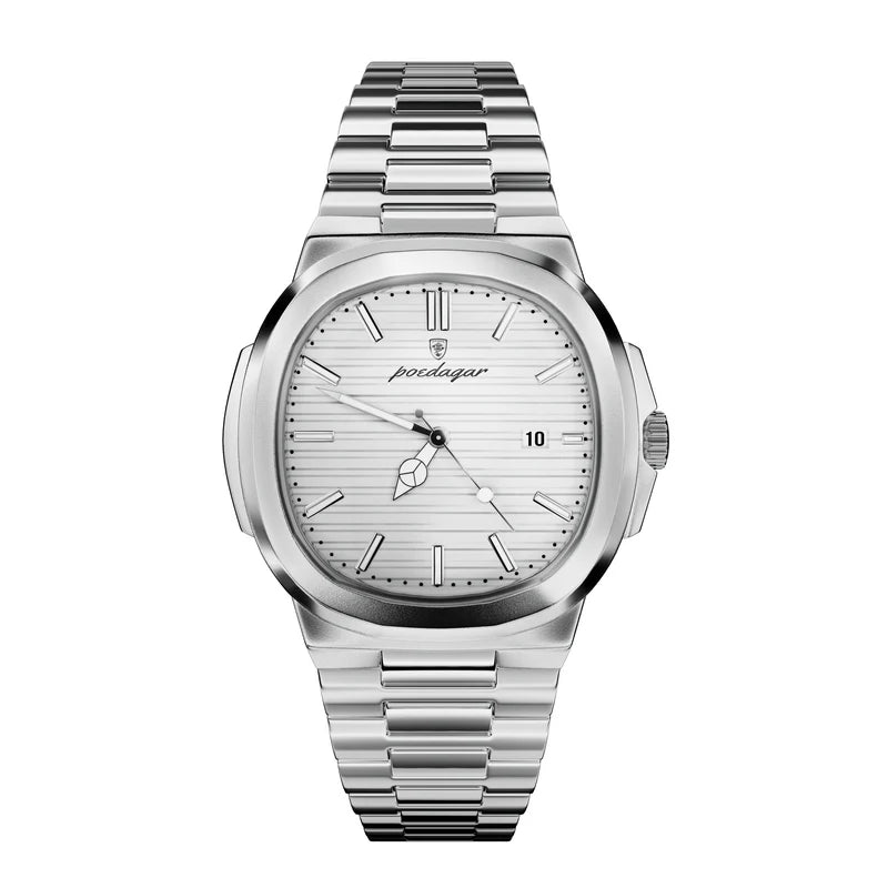 POEDAGAR 613 Men’s Premium Luxury Quartz Watch – Luminous White Dial ...