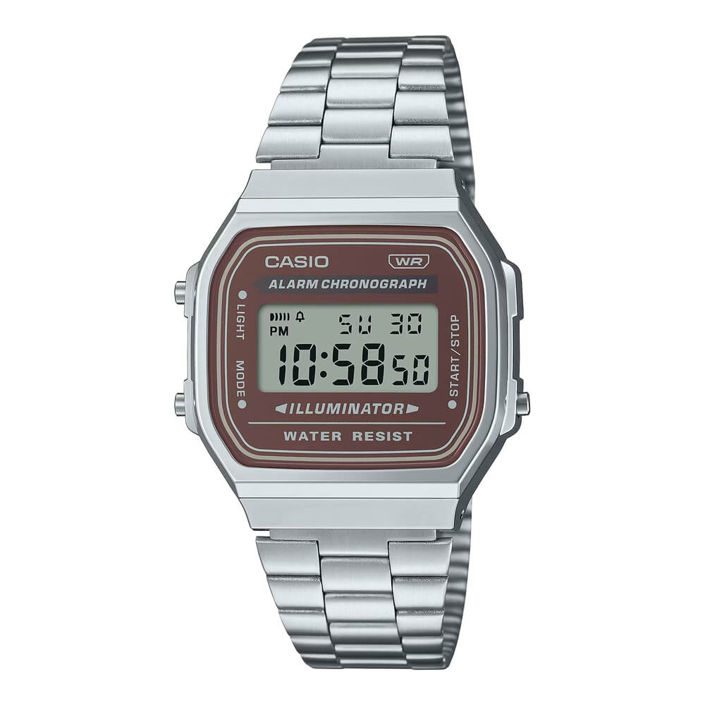 Buy Casio Vintage Illuminator Digital Chain Watch A168WA-5AYDF at Best ...